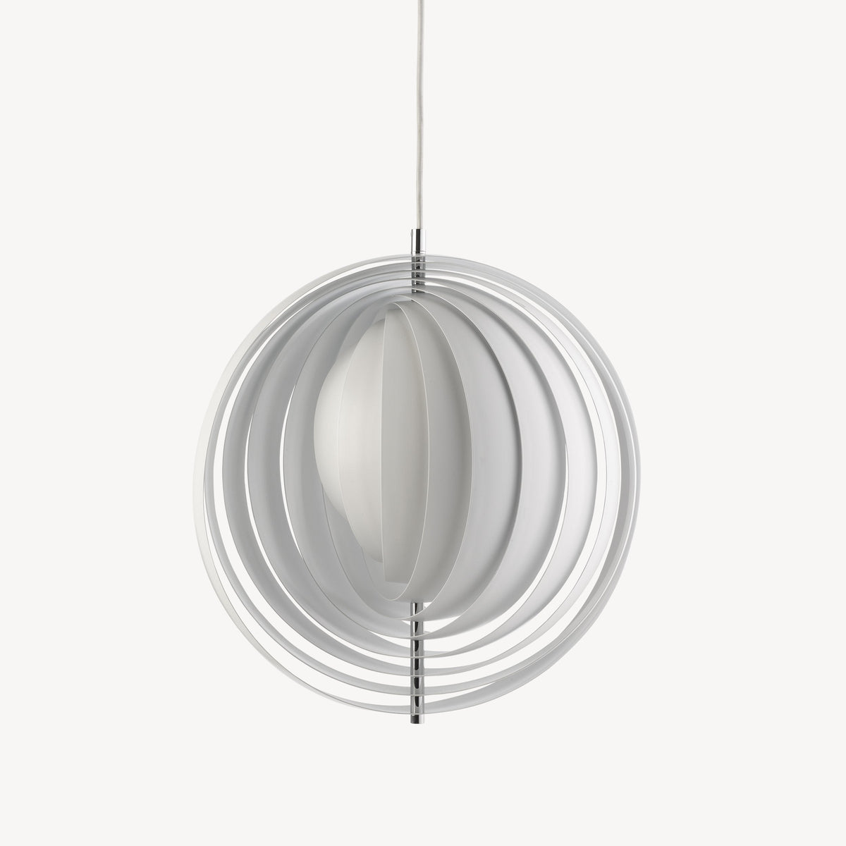 Verner Panton Moon Pendant - White Designer Ceiling Light – Verso